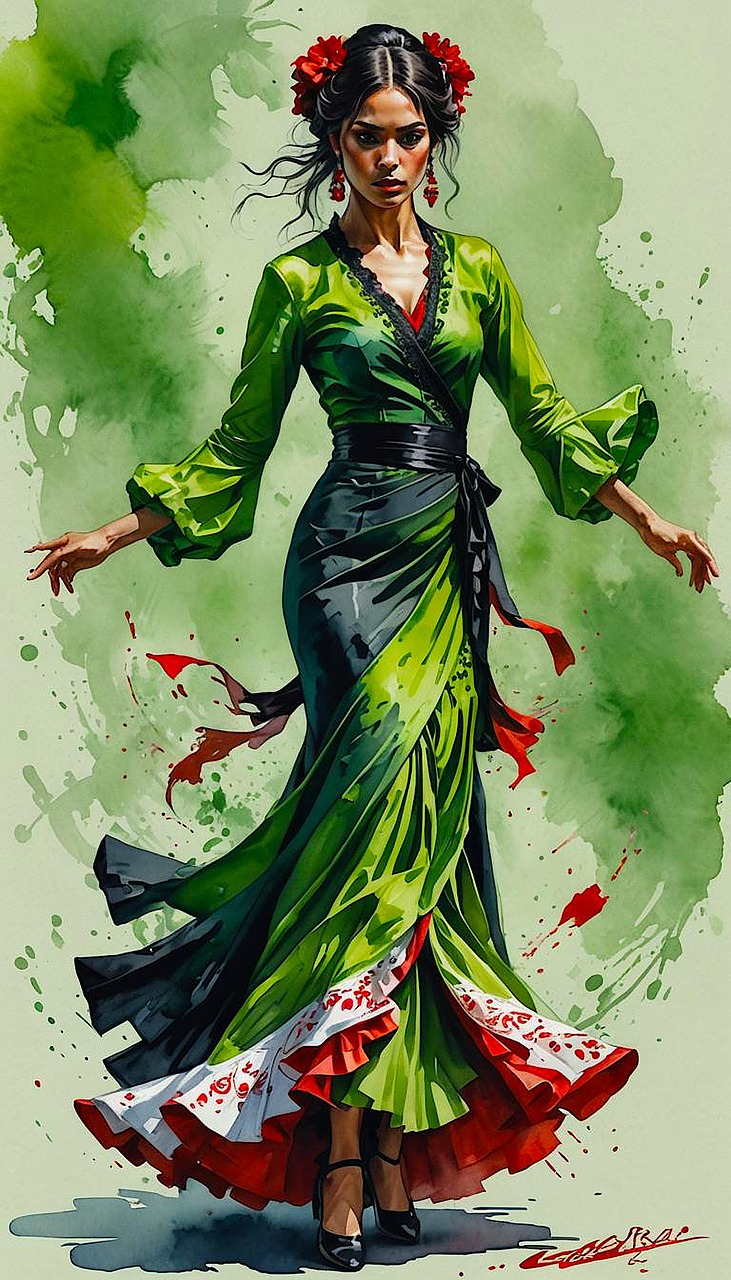 Download Flamenco Dancer Dress Royalty Free Stock Illustration Image Pixabay