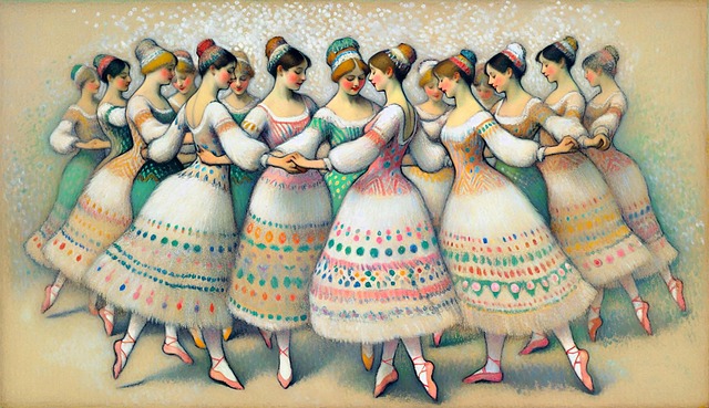 Download Traditional Dance, Women, Colorful Dresses. Royalty-Free Stock ...