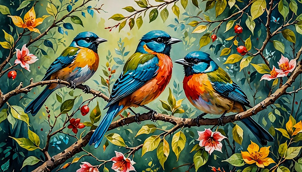 Download Birds, Perching, Animals. Royalty-Free Stock Illustration ...