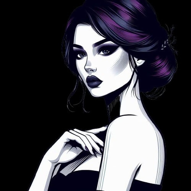 Download Cartoon, Woman, Dark Lady. Royalty-Free Stock Illustration ...