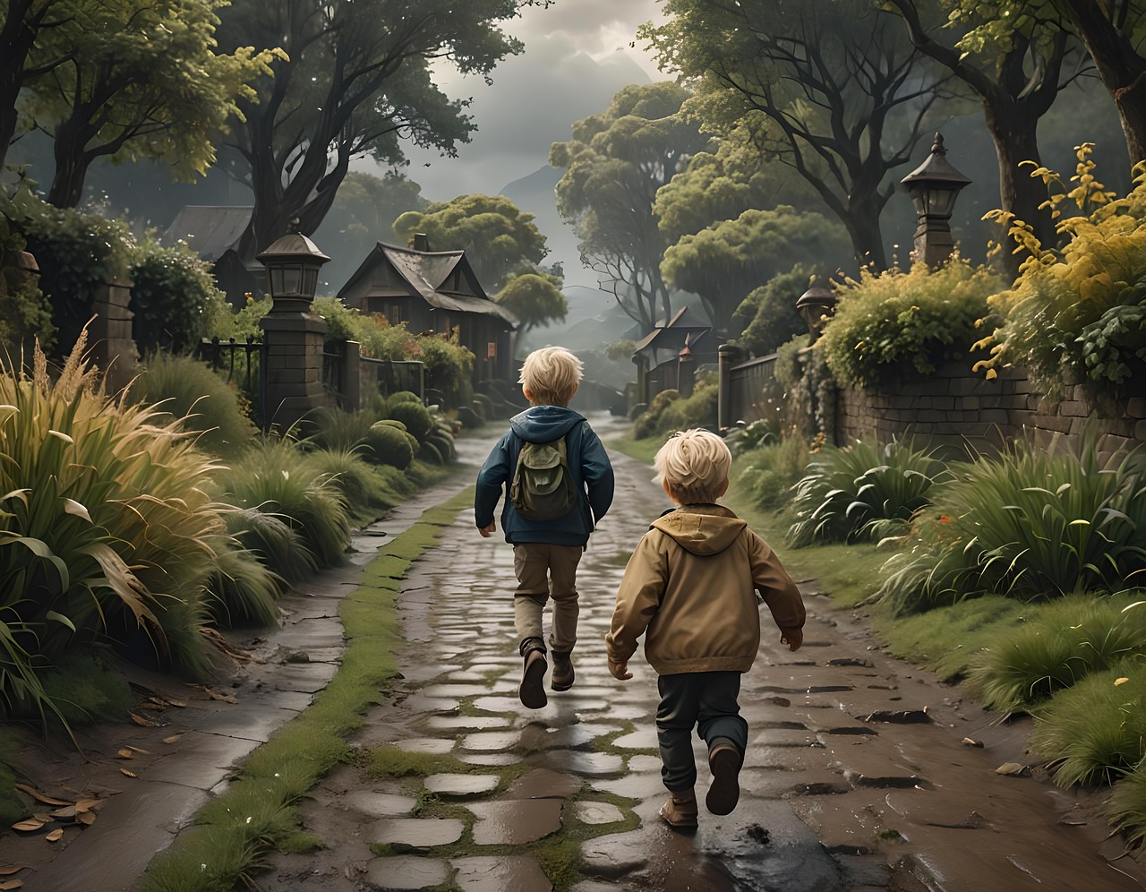Download Ai Generated, Children, Play. Royalty-Free Stock Illustration ...