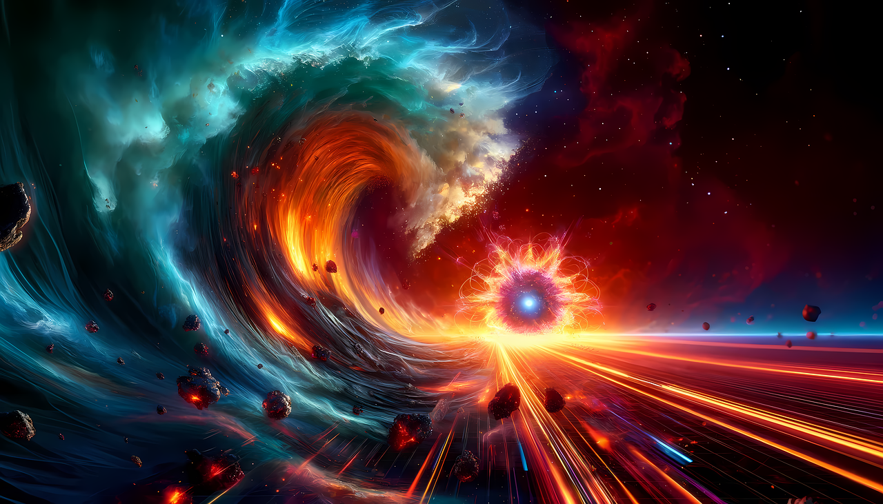 Download Ai Generated Tsunami Quantum Computing Royalty Free Stock