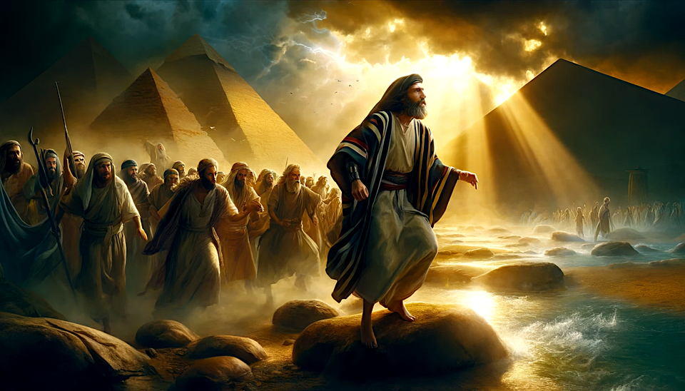 Download Out Of Egypt, Moses' Exodus Lead, Israelites Set Free. Royalty ...
