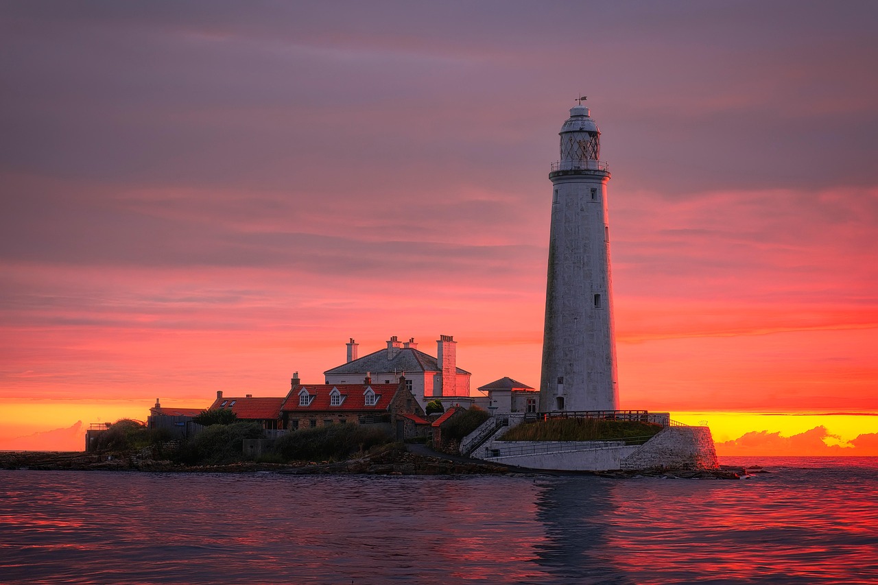 Faro De Santa María Whitley Bay - Foto gratis en Pixabay