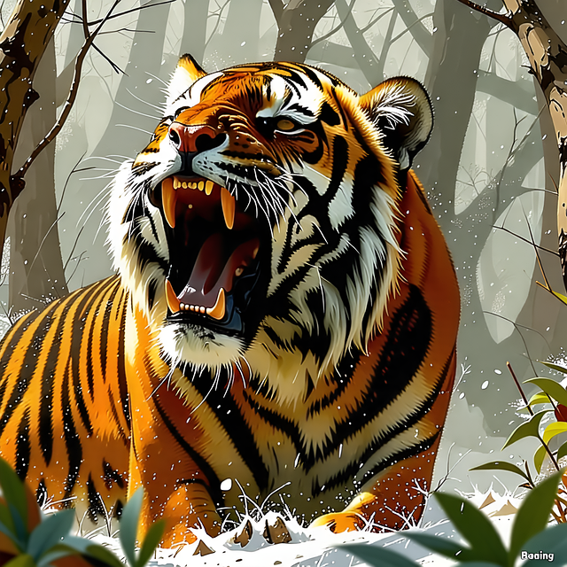 Download Tiger, Predator, Animal. Royalty-Free Stock Illustration Image ...