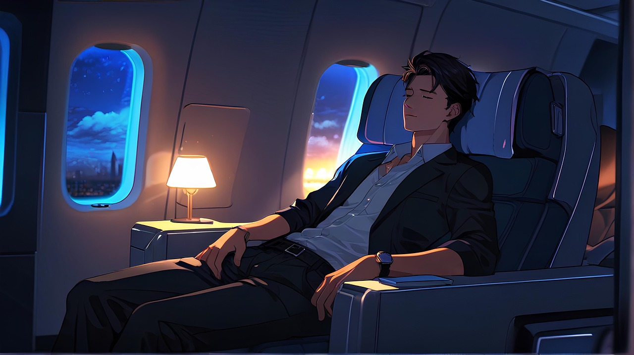 Download Airplane, Sleep, Night. Royalty-Free Stock Illustration Image ...