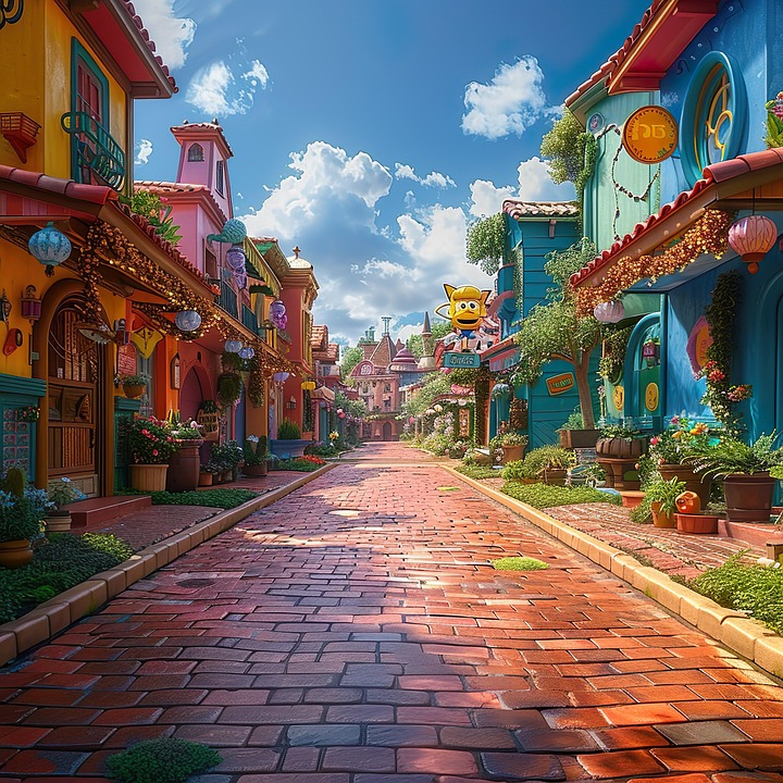 Download Cartoon Village, Village, Cartoon. Royalty-Free Stock ...