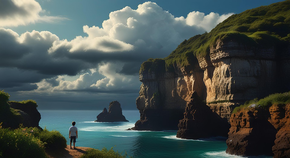 Download Ocean, Cloud, Sky. Royalty-Free Stock Illustration Image - Pixabay