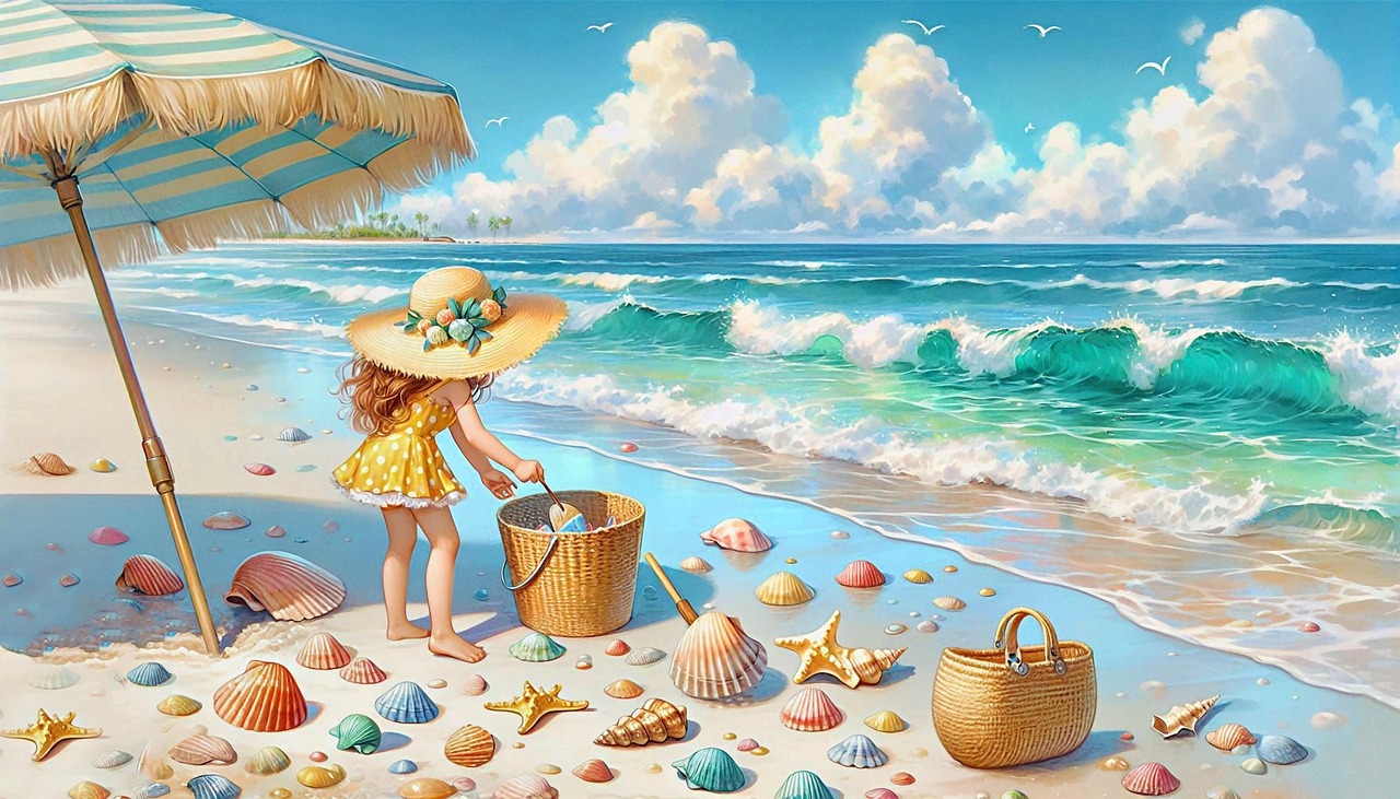 Conchas Marinas De Dibujos Animados En La Playa Página 5 | Vectores