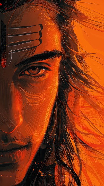 Download Shiva, Portrait, Poster. Royalty-Free Stock Illustration Image ...
