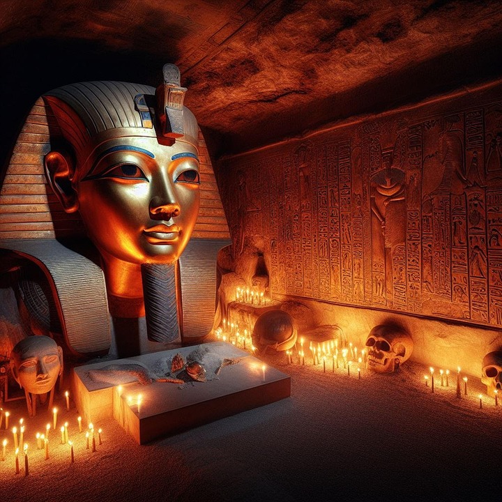 Download Egypt, Pharaoh, Burial Chamber. Royalty-Free Stock ...