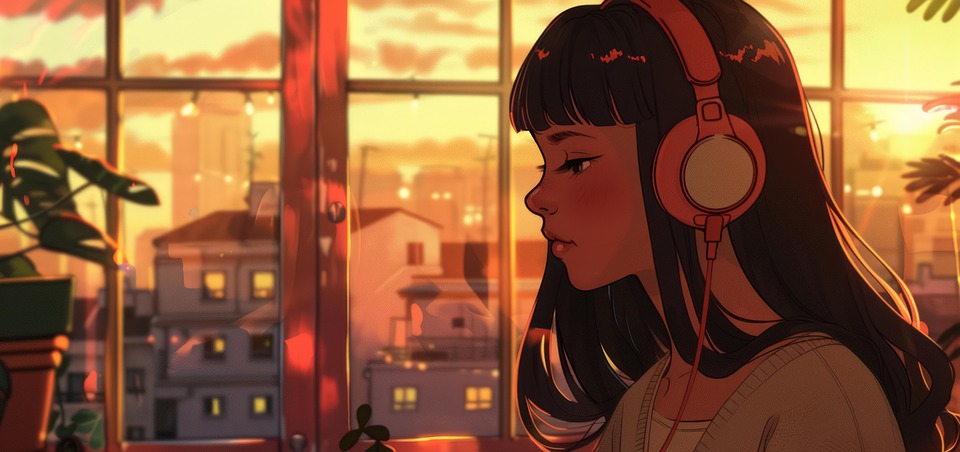 Download Girl, Music, Headphones. Royalty-Free Stock Illustration Image ...
