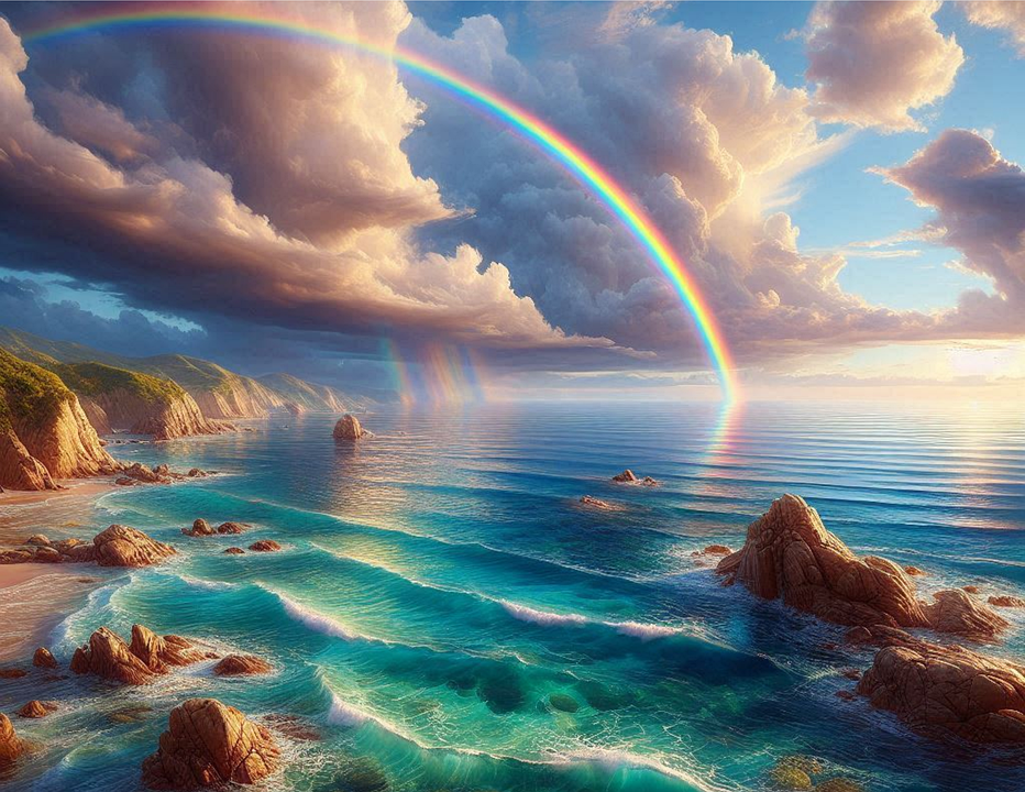 Download Rainbow, Colours, Sea. Royalty-Free Stock Illustration Image ...
