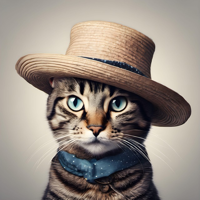 Download Cat, Hat, Feline. Royalty-Free Stock Illustration Image - Pixabay