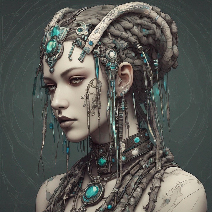 Download Futuristic, Woman, Female. Royalty-Free Stock Illustration ...