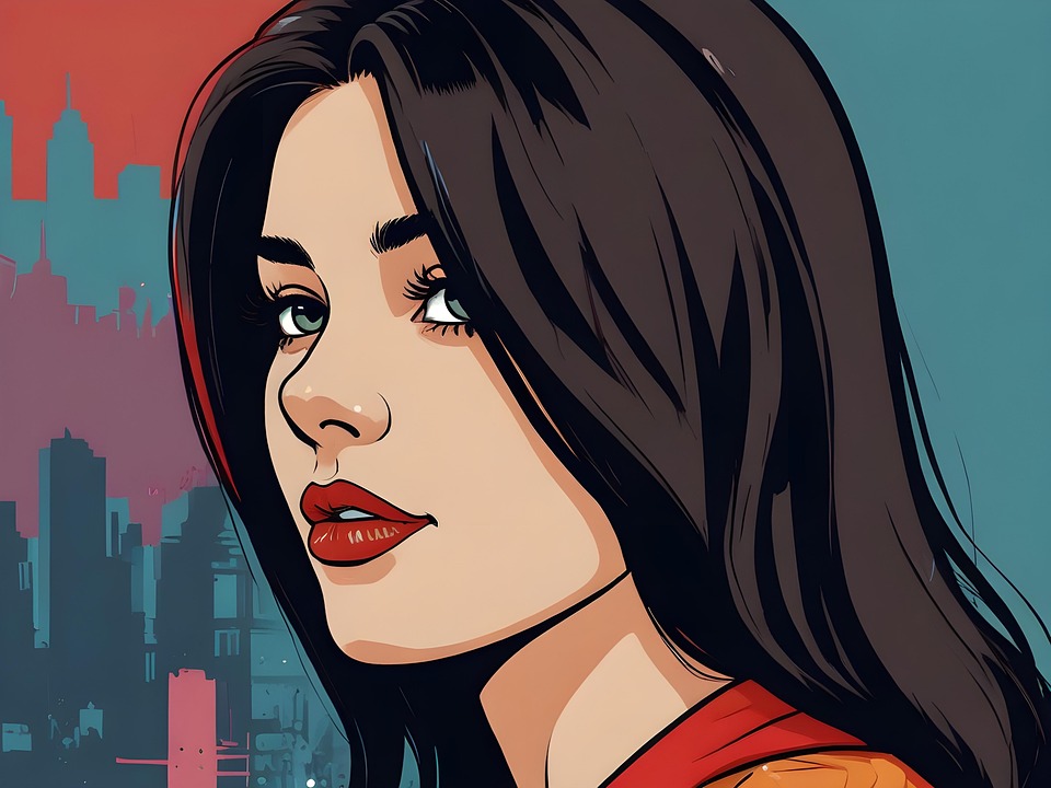 Download Woman, Comic Book Style, Female Superhero. Royalty-Free Stock ...