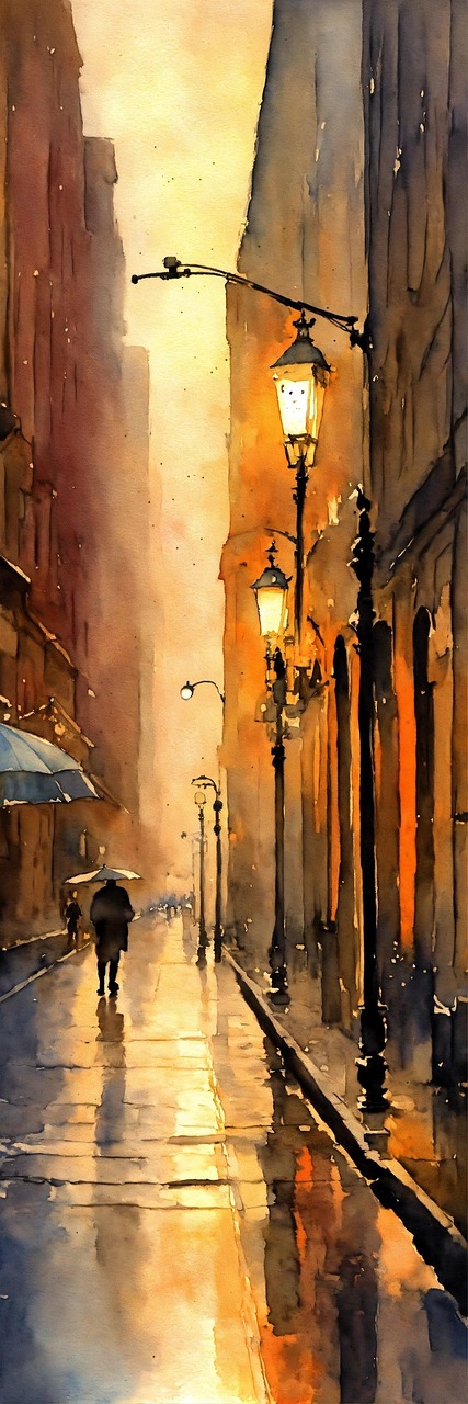 Download Alley, Street, Rain. Royalty-Free Stock Illustration Image ...