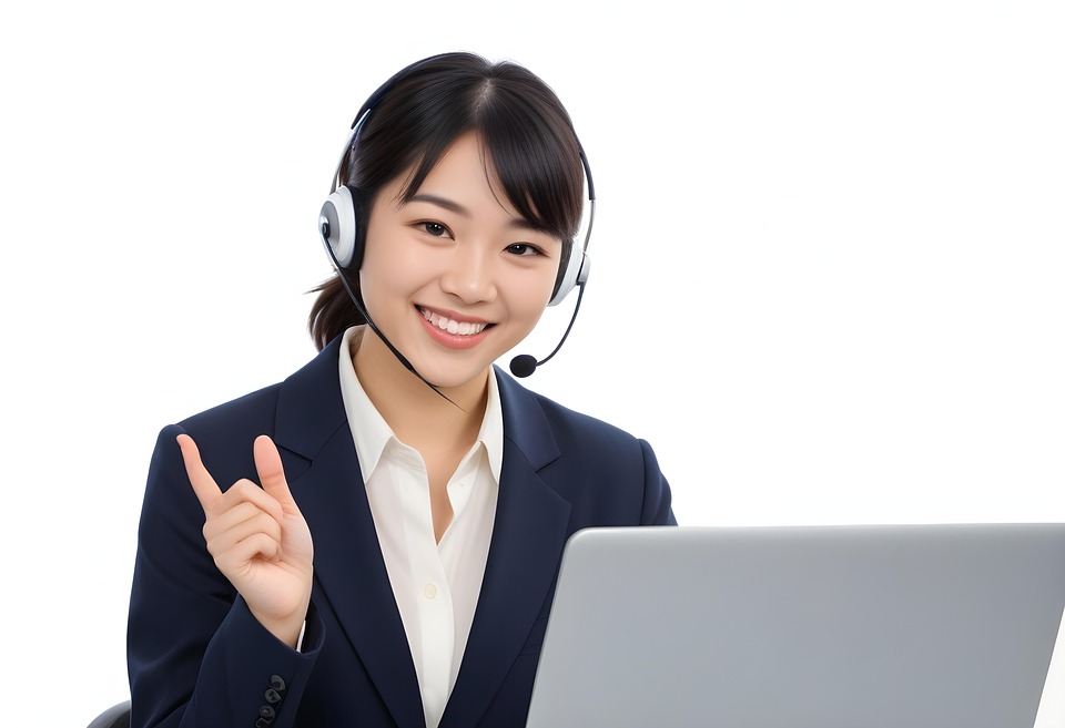 Download Woman, Headset, Customer Service. Royalty-Free Stock ...