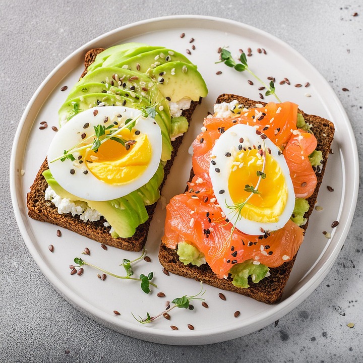 Download Ai Generated Multigrain Toast Avocado Topping Royalty Free