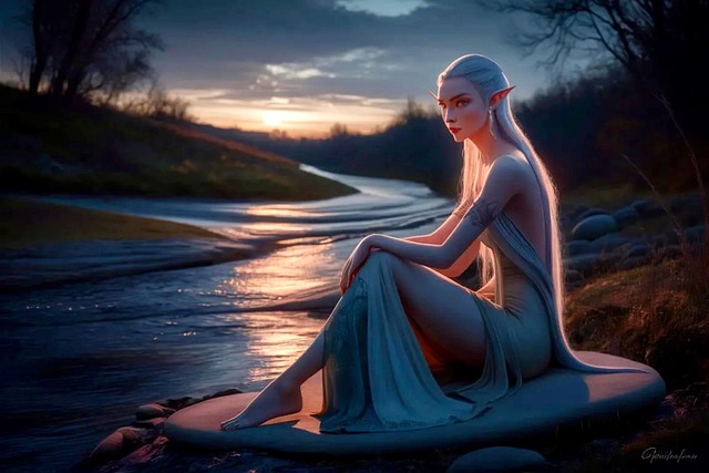 Download Woman, Elf, River. Royalty-Free Stock Illustration Image - Pixabay