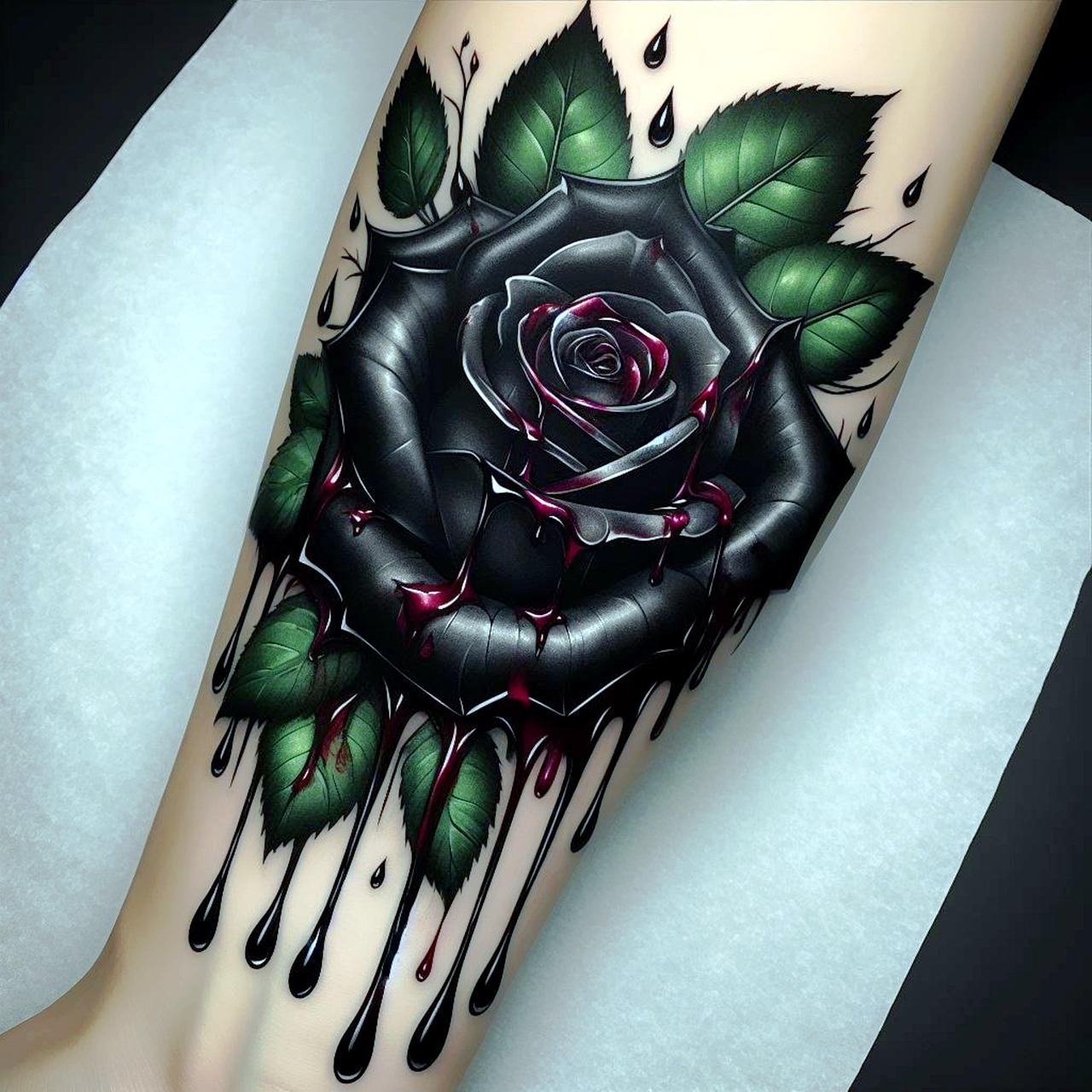 Wunderschne Wirbelsulen Tattoo Frauen Bild