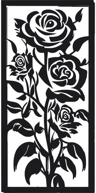 Download Rose, Black Outlined, Artwork. Royalty-Free Vector Graphic ...