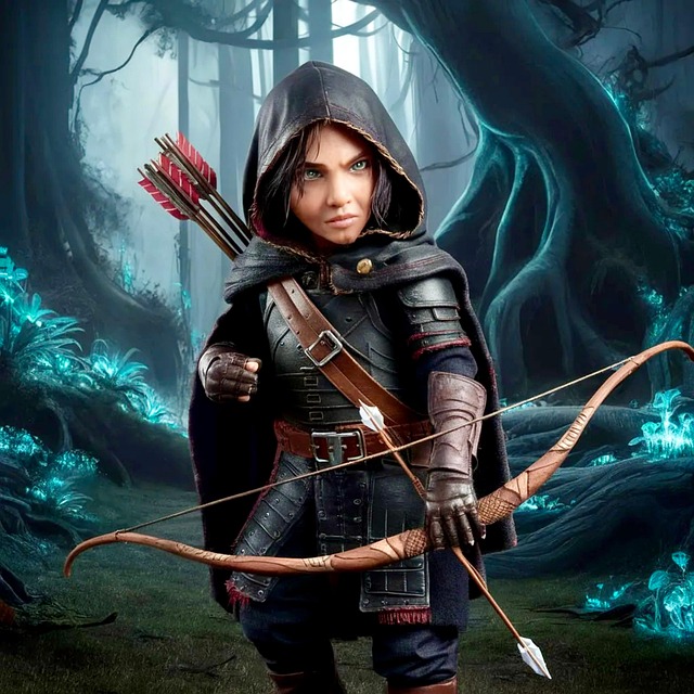 Download Ai Generated, Archer, Forest. Royalty-Free Stock Illustration ...