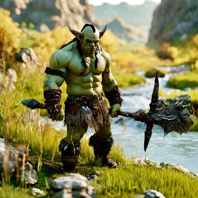 Download Ai Generated, Orc, Warrior. Royalty-Free Stock Illustration ...