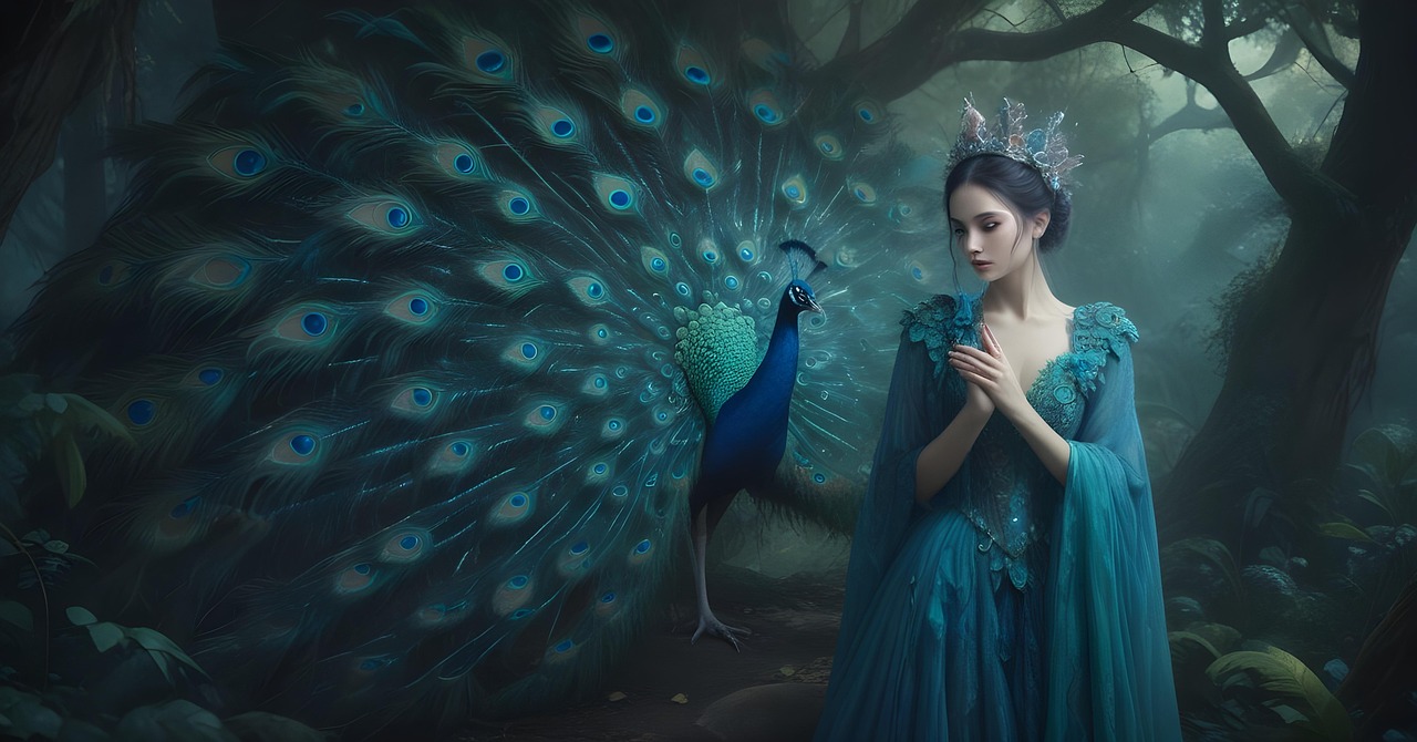 Download Woman, Peacock, Fantasy. Royalty-Free Stock Illustration Image ...