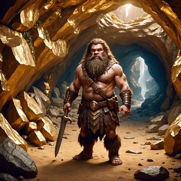 Download Ai Generated, Dwarf, Cave. Royalty-Free Stock Illustration ...