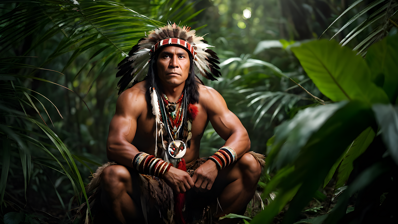 Hombre Indio Nativo Americano Cherokee Nativo Americano Indio Guerrero