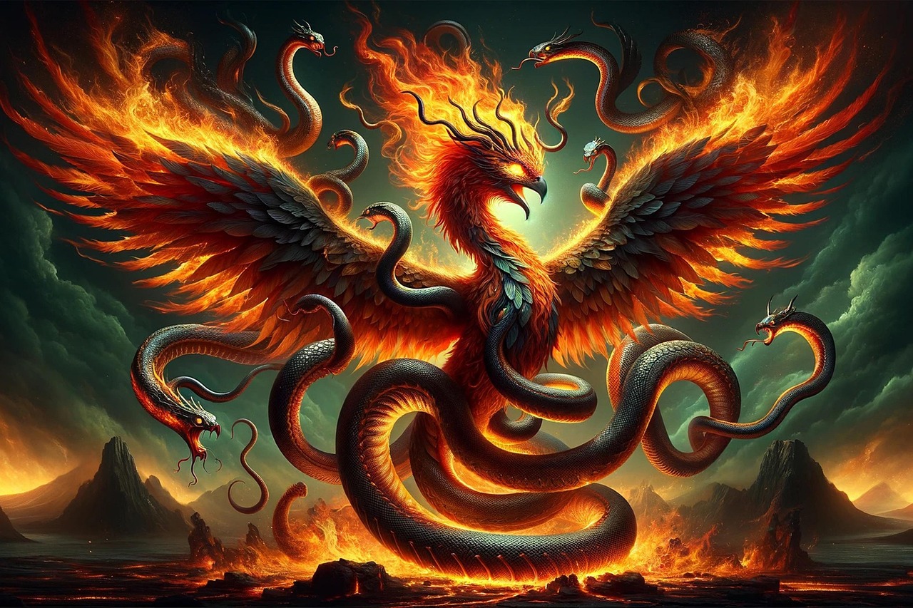 Download Ai Generated, Phoenix, Gorgon. Royalty-Free Stock Illustration ...
