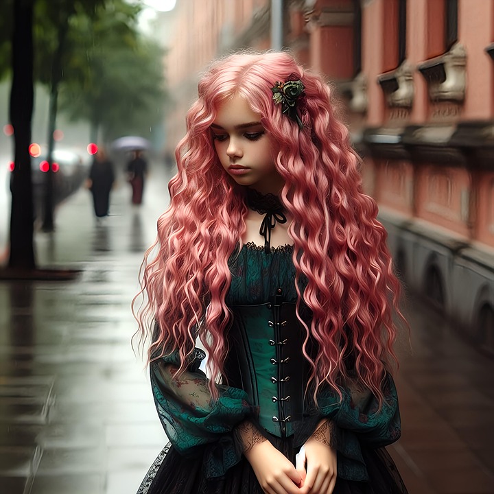 Download Gothic Girl Romantic Royalty Free Stock Illustration Image 6358