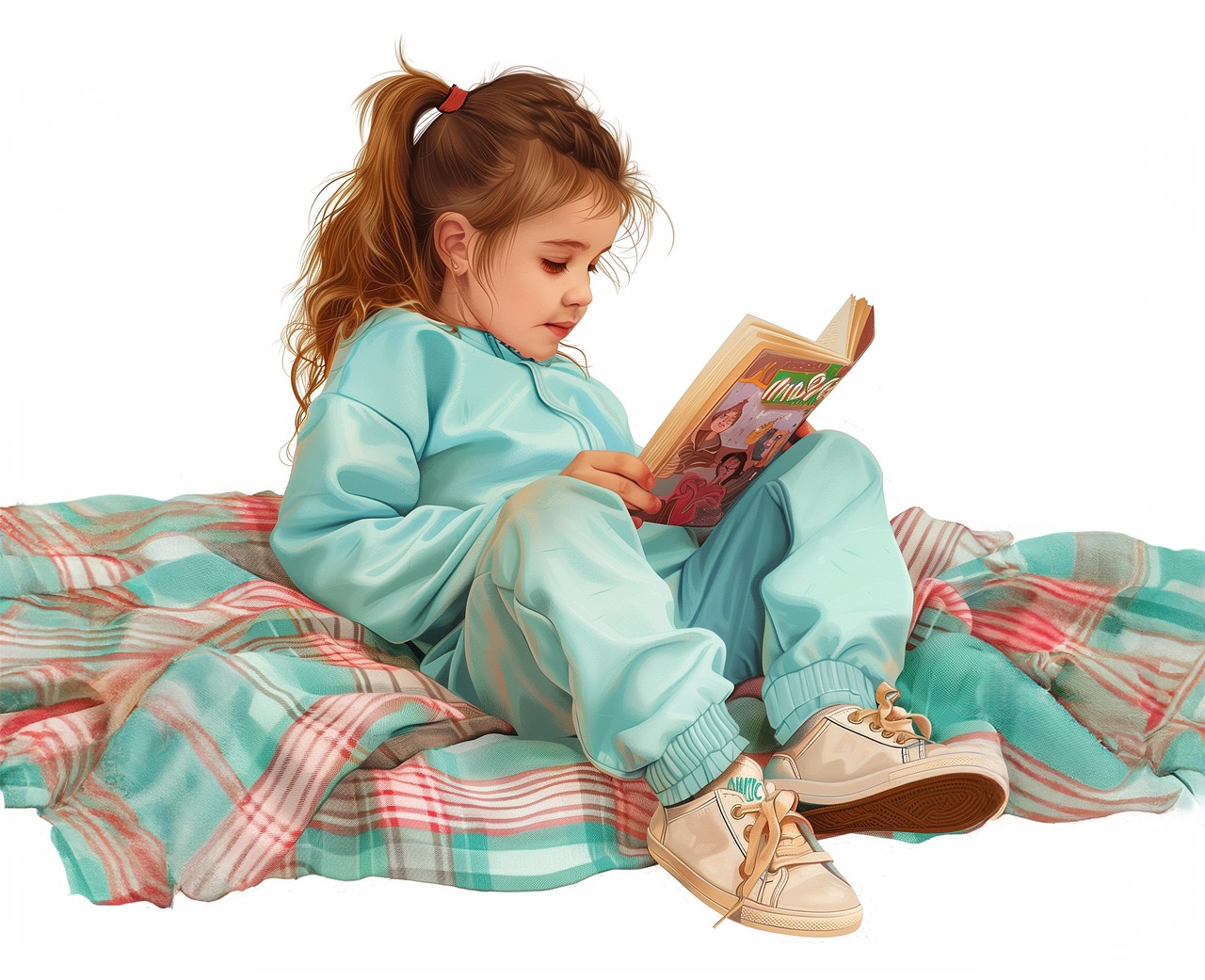 Download Girl, Reading, Book. Royalty-Free Stock Illustration Image ...
