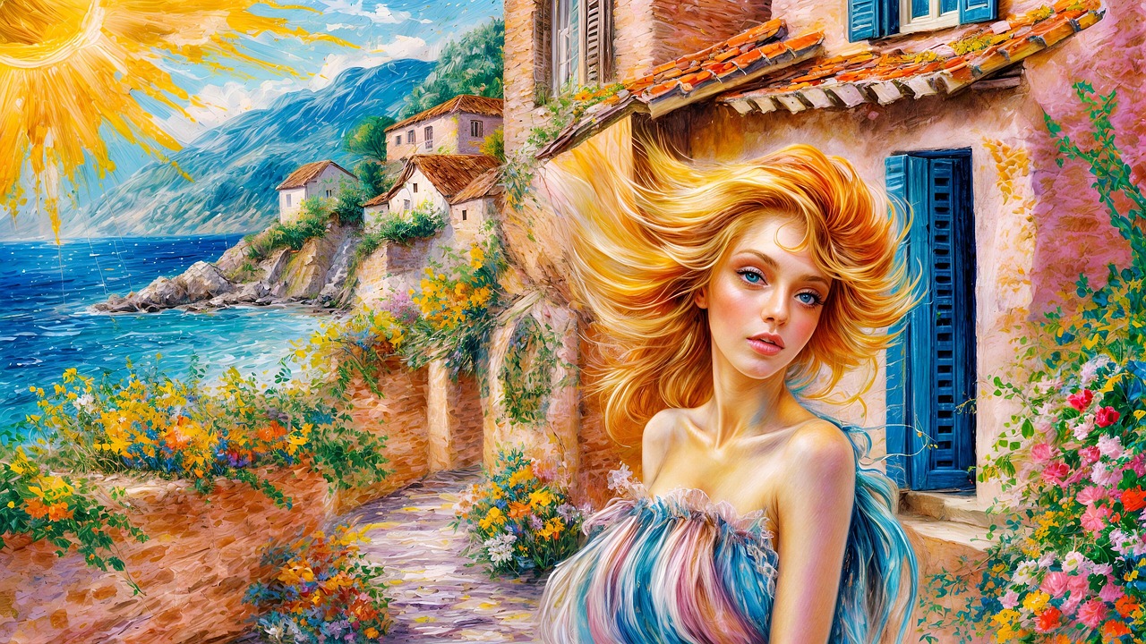 Download Summer, Sunny Day, Beautiful Woman. Royalty-Free Stock ...