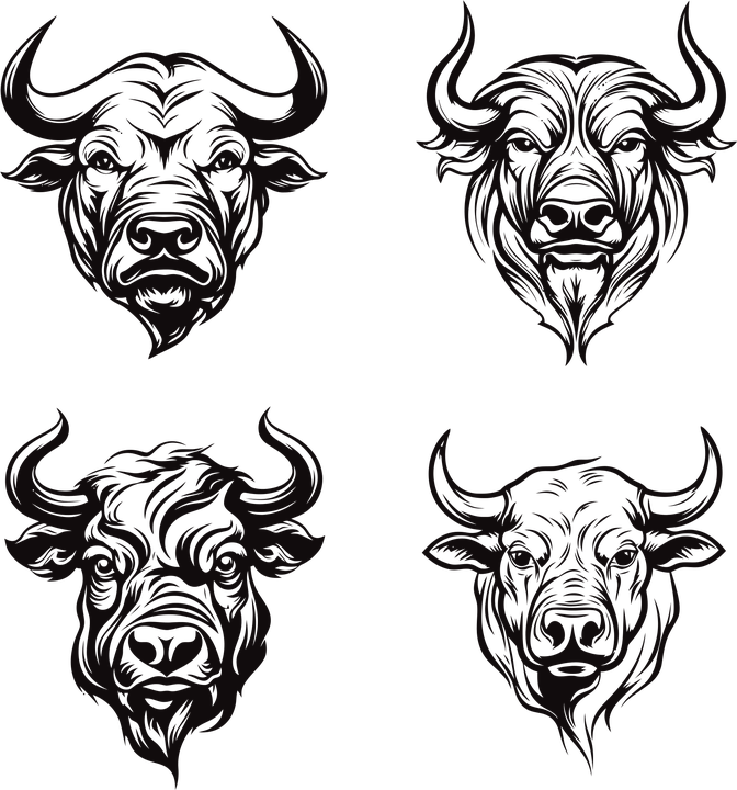 Download Bull, Black, Outline. Royalty-Free Vector Graphic - Pixabay