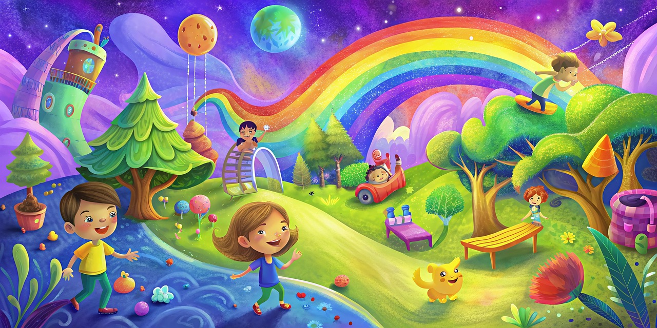 Download Abstract Background, Childish, Colorful. Royalty-Free Stock ...