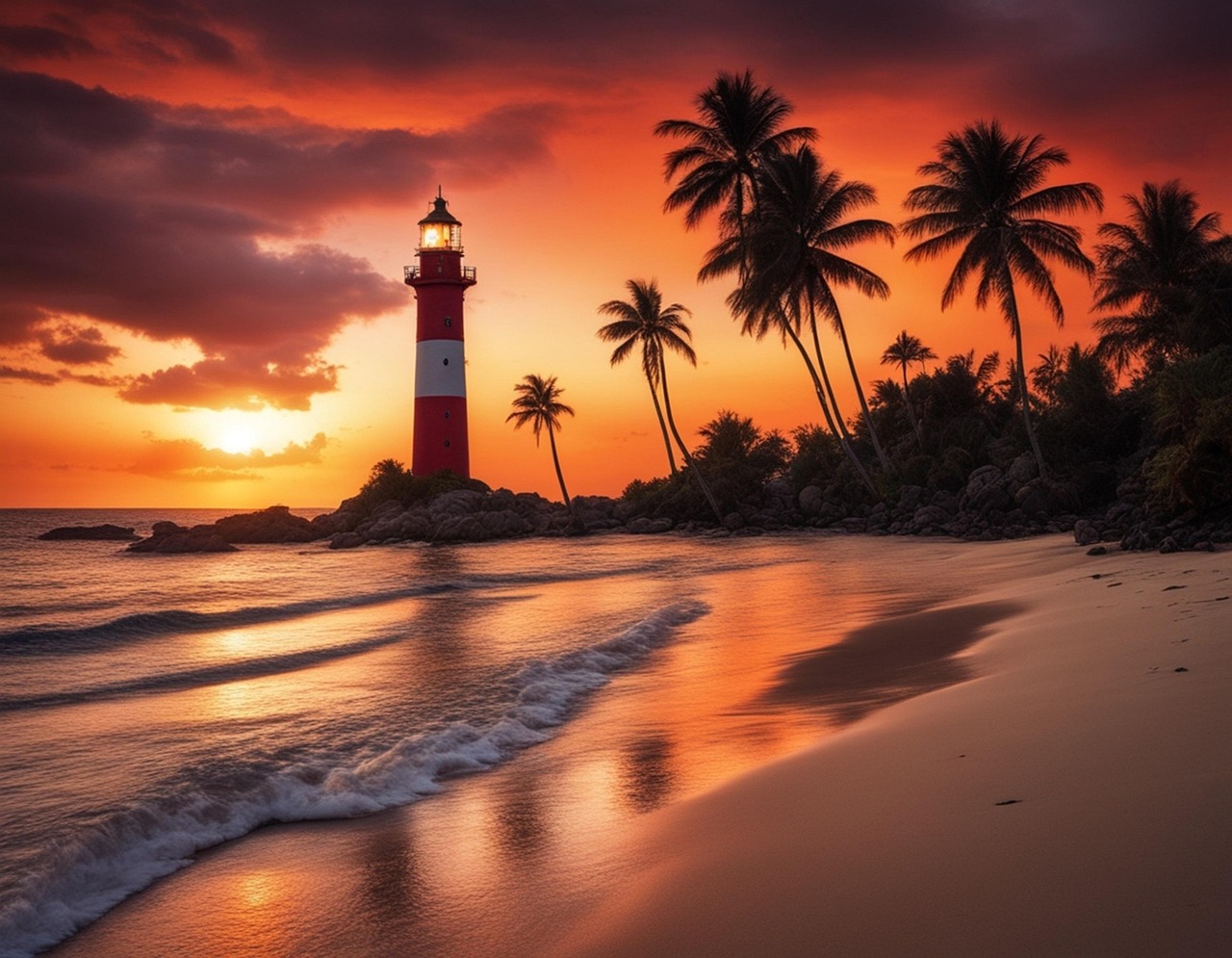 Download Woman, Lighthouse, Sea. Royalty-Free Stock Illustration Image ...