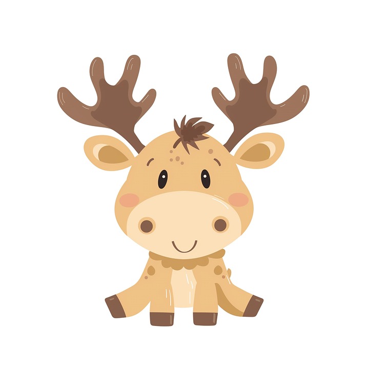 Download Elk, Baby, Cartoon. Royalty-Free Stock Illustration Image ...