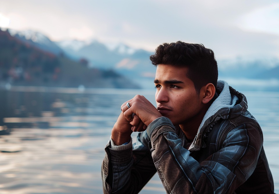 Download Man, Thinking, Lake. Royalty-Free Stock Illustration Image ...