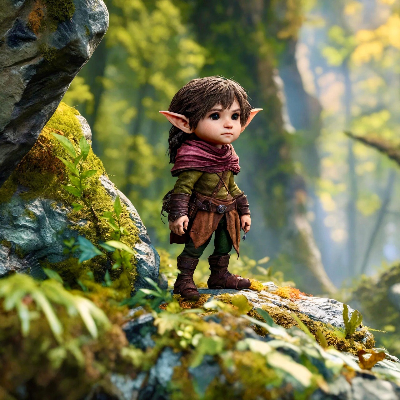 Download Forest, Cliff, Elf. Royalty-Free Stock Illustration Image ...