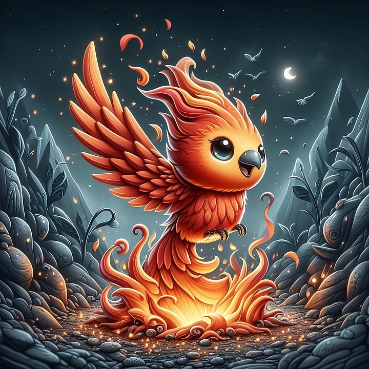 Download Ai Generated, Bird, Phoenix. Royalty-Free Stock Illustration ...