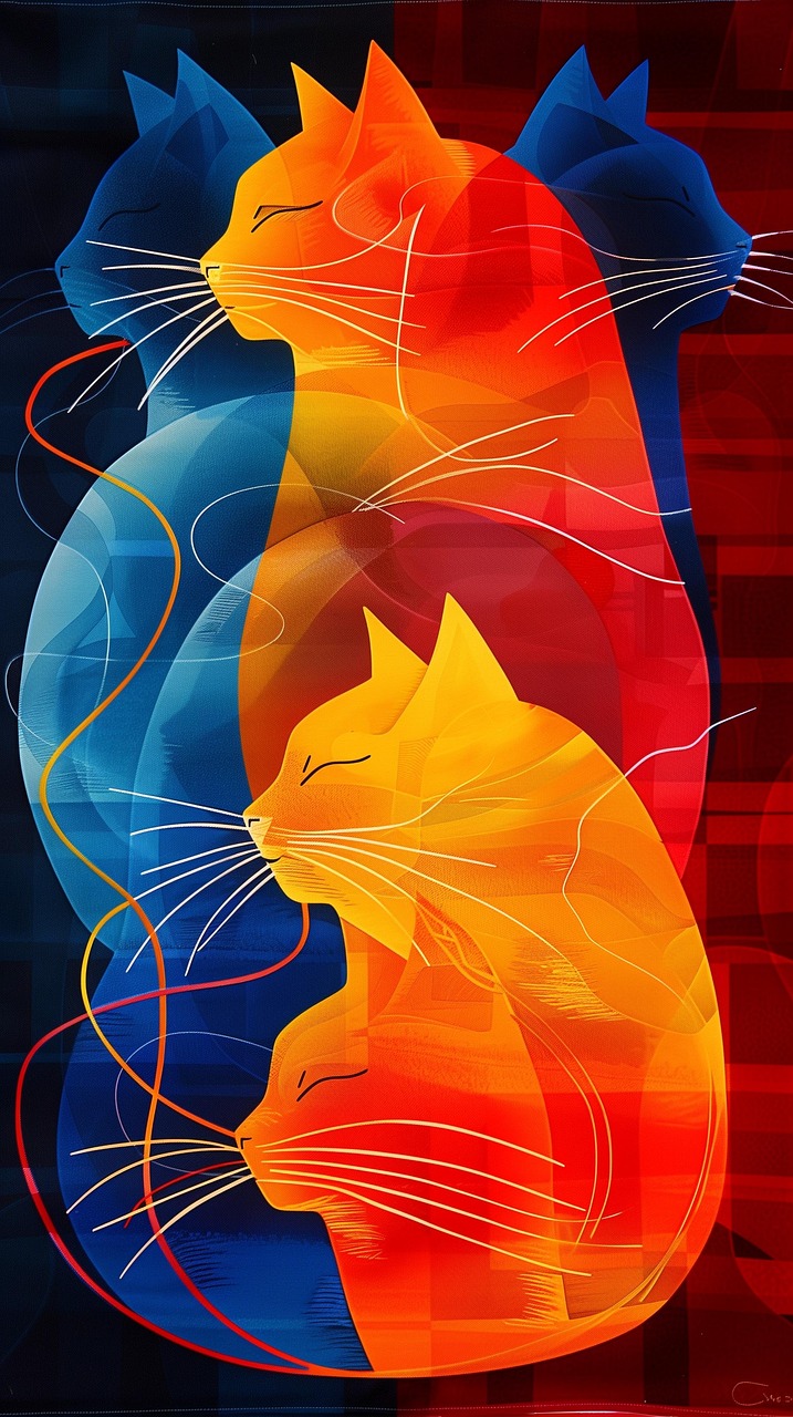 Gatos Formas Geométricas Figuras - Imagen gratis en Pixabay - Pixabay
