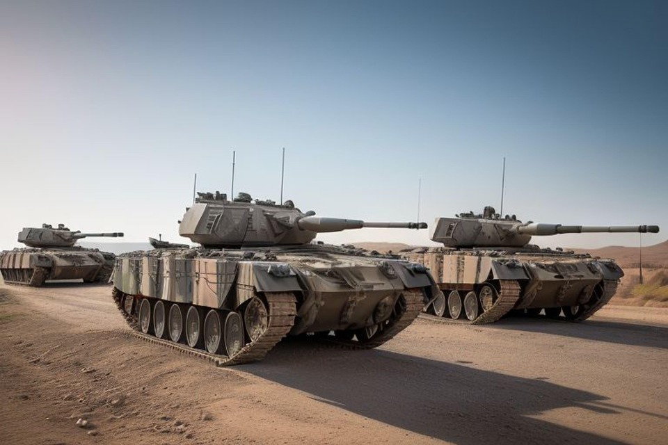 Download Abrams Tanks, Tanks, War. Royalty-Free Stock Illustration ...