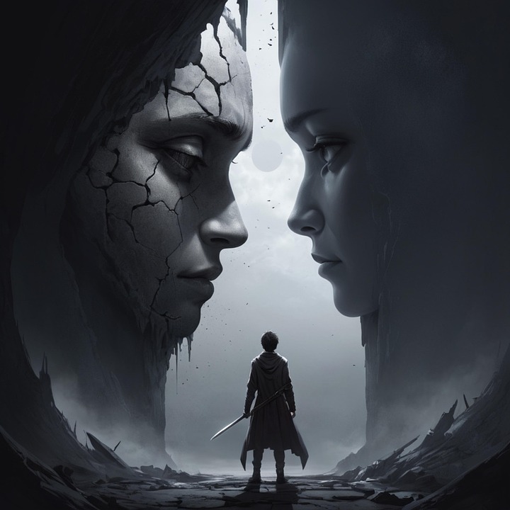 Download Conflict, Darkness, Fantasy. Royalty-Free Stock Illustration ...
