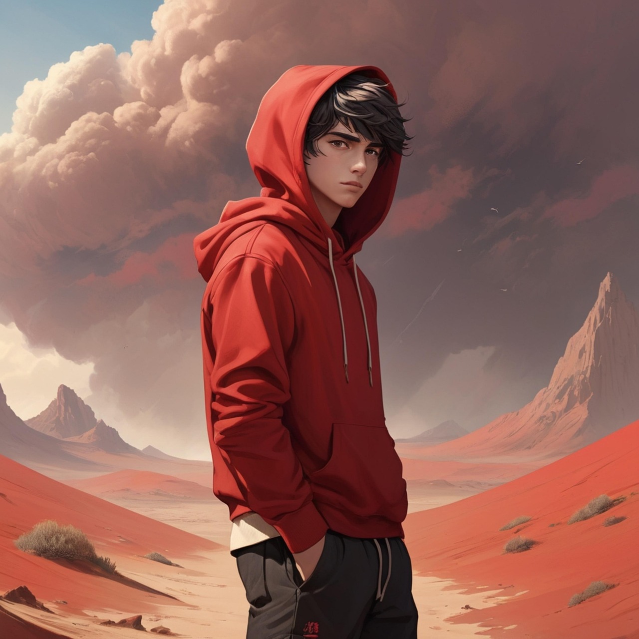 Download Desert, Teenager, Drawing. Royalty-Free Stock Illustration ...
