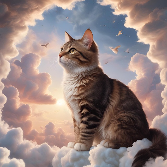 Download Spirit, Cat, Afterlife. Royalty-Free Stock Illustration Image ...