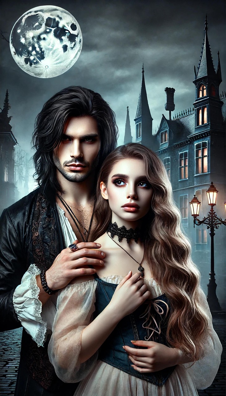 Vampire Couple Fantasy Art