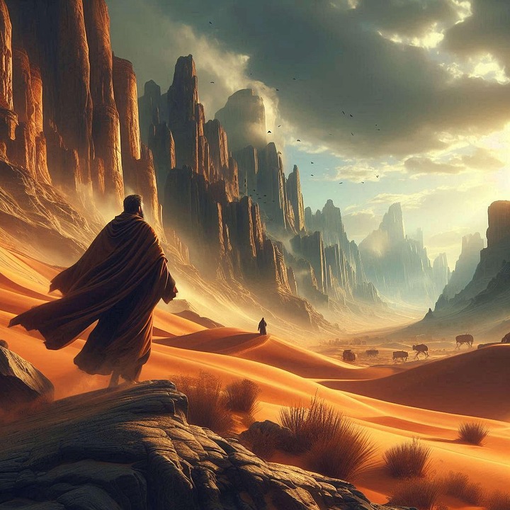 Download Desert, Desert Dwellers, Desert Fathers. Royalty-Free Stock ...