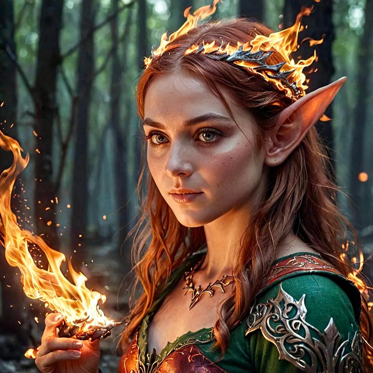 Download Ai Generated, Elf, Fire. Royalty-Free Stock Illustration Image - Pixabay